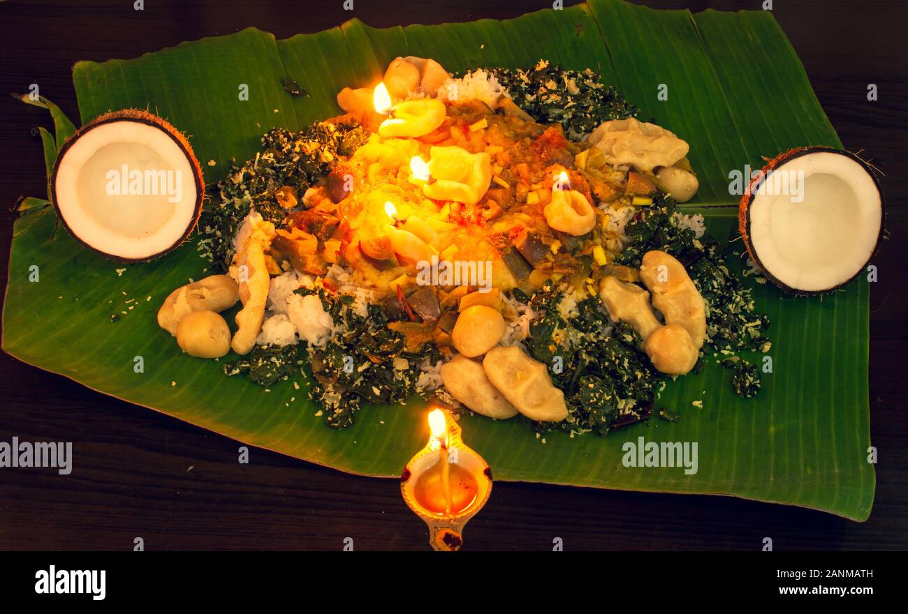 Food offered to Mariamman (goddess of rain) during indian festival ...