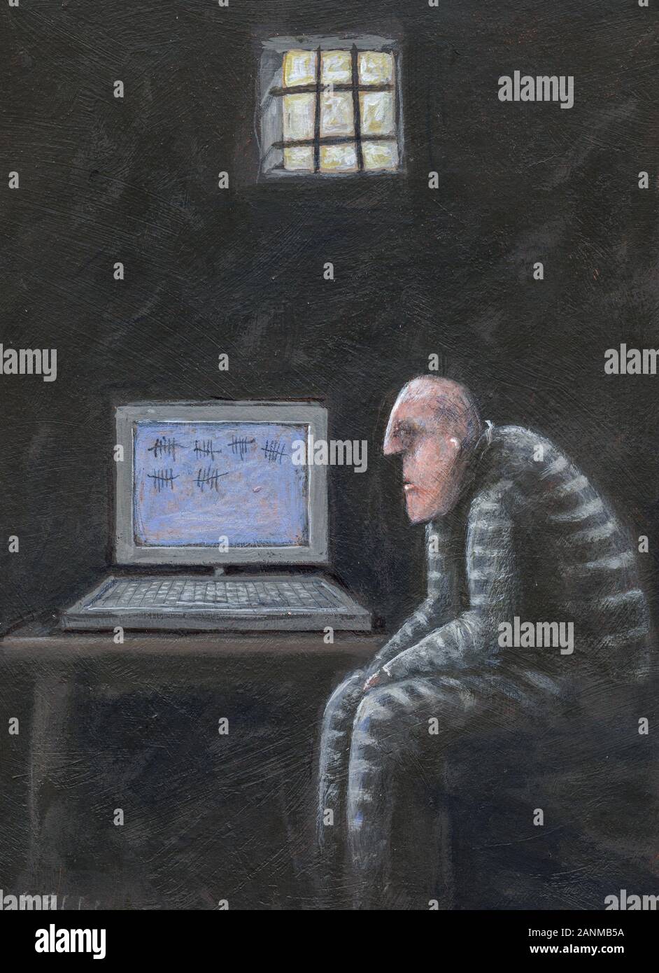 Virtual prison hi-res stock photography and images - Alamy