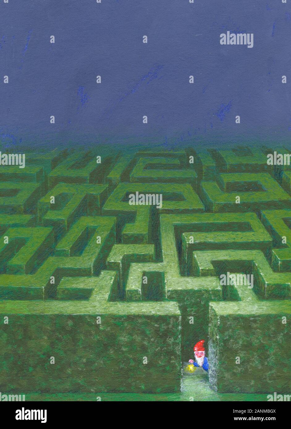 Labyrinth - Maze Stock Photo - Alamy