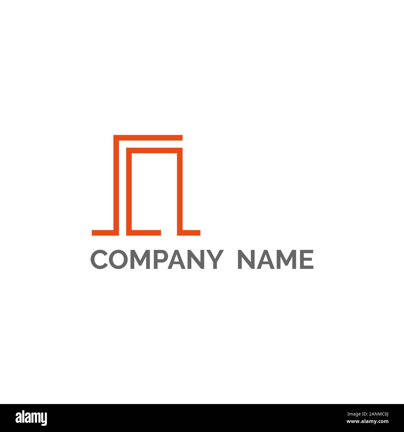 Initial letter logo template design isolated on white background ...