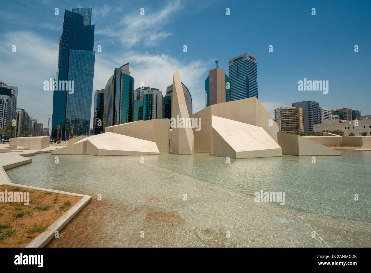 Downtown Abu Dhabi has some impressive modern architecture Stock Photo ...
