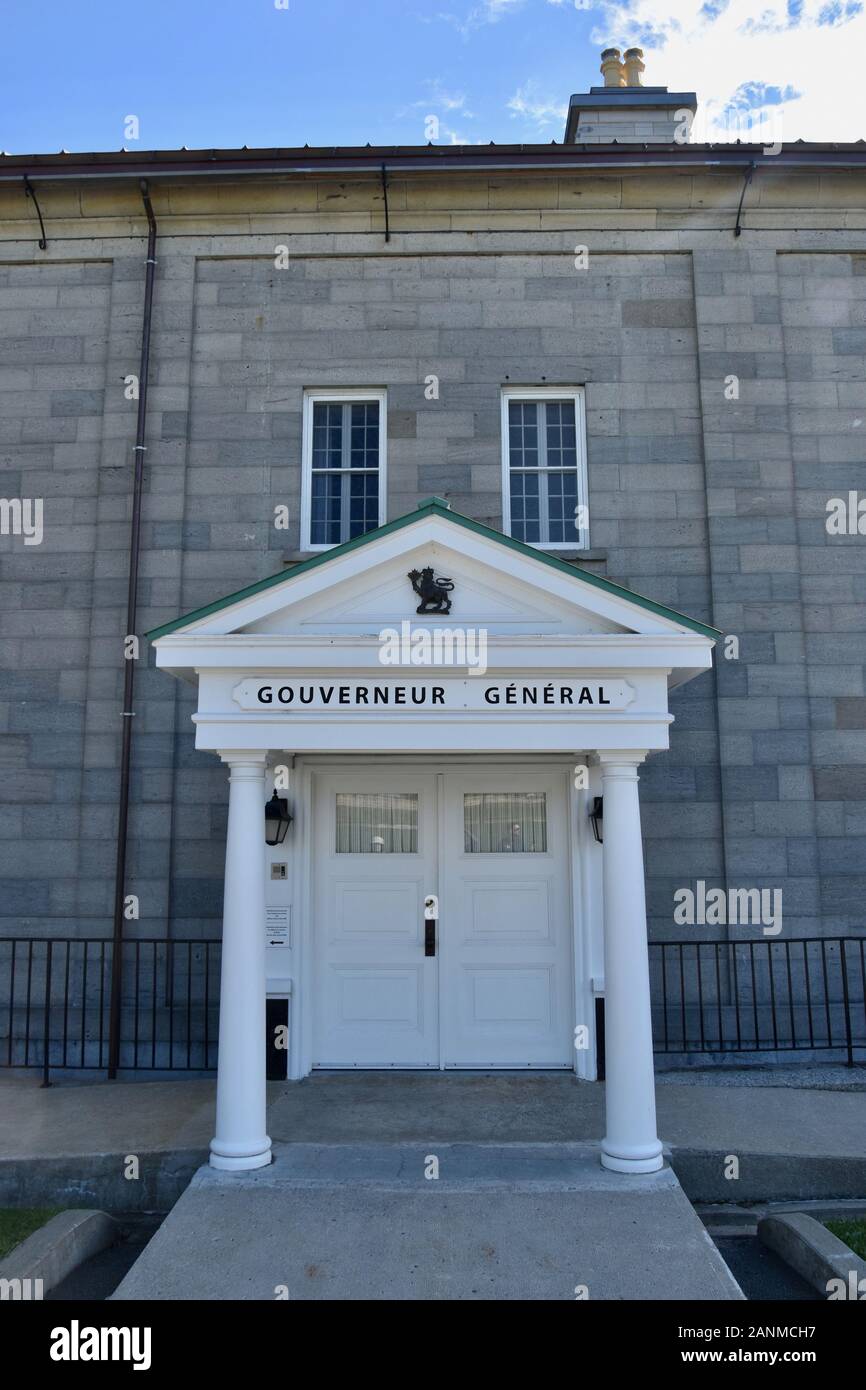 Residence of the Governor General of Canada at the Citadelle of Quebec ...