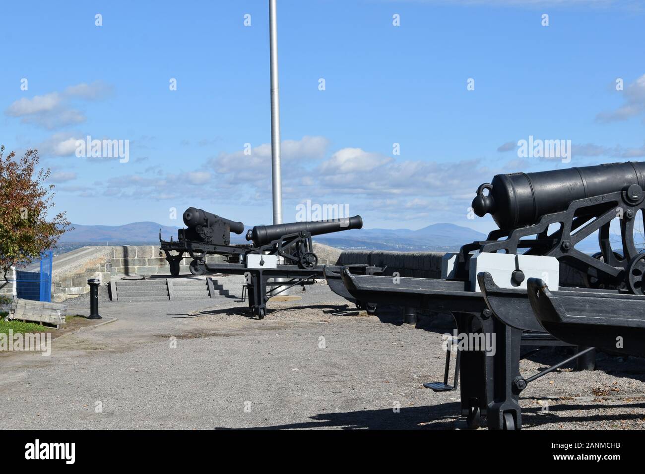 The Citadel of Quebec perched above Quebec City and the Saint Lawerence ...