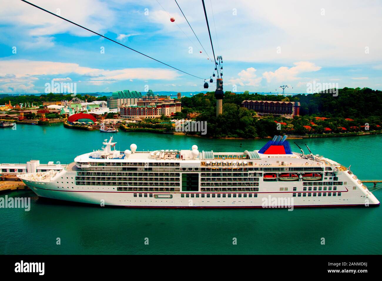 Cruise Ship on Sentosa Island - Singapore Stock Photo - Alamy