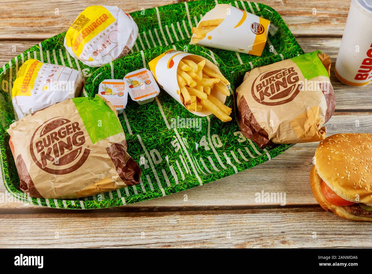 17 January 2020 Chicago IL: Prepared for watching American football ...