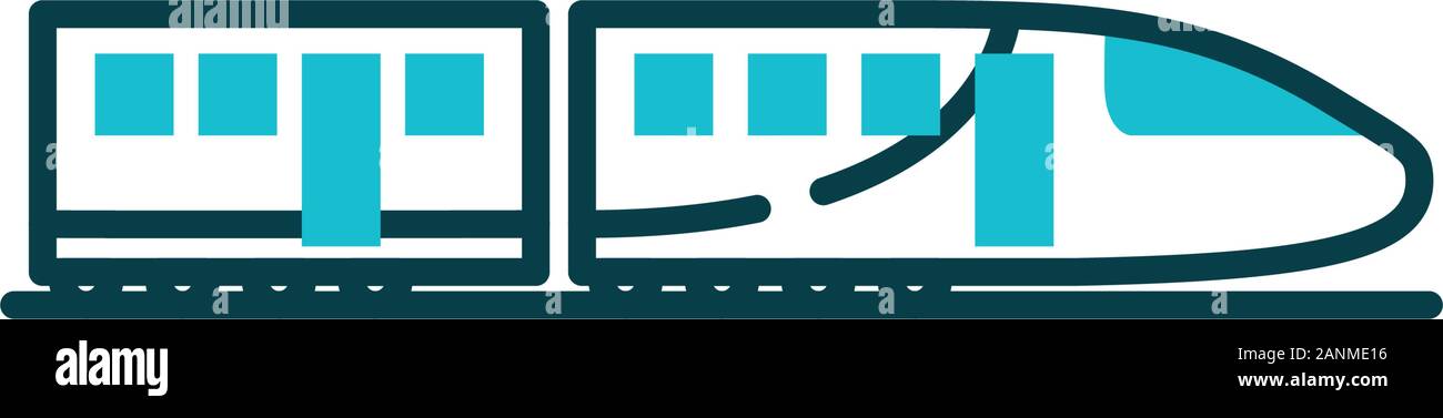 Isolated bullet train vehicle vector design Stock Vector Image & Art ...