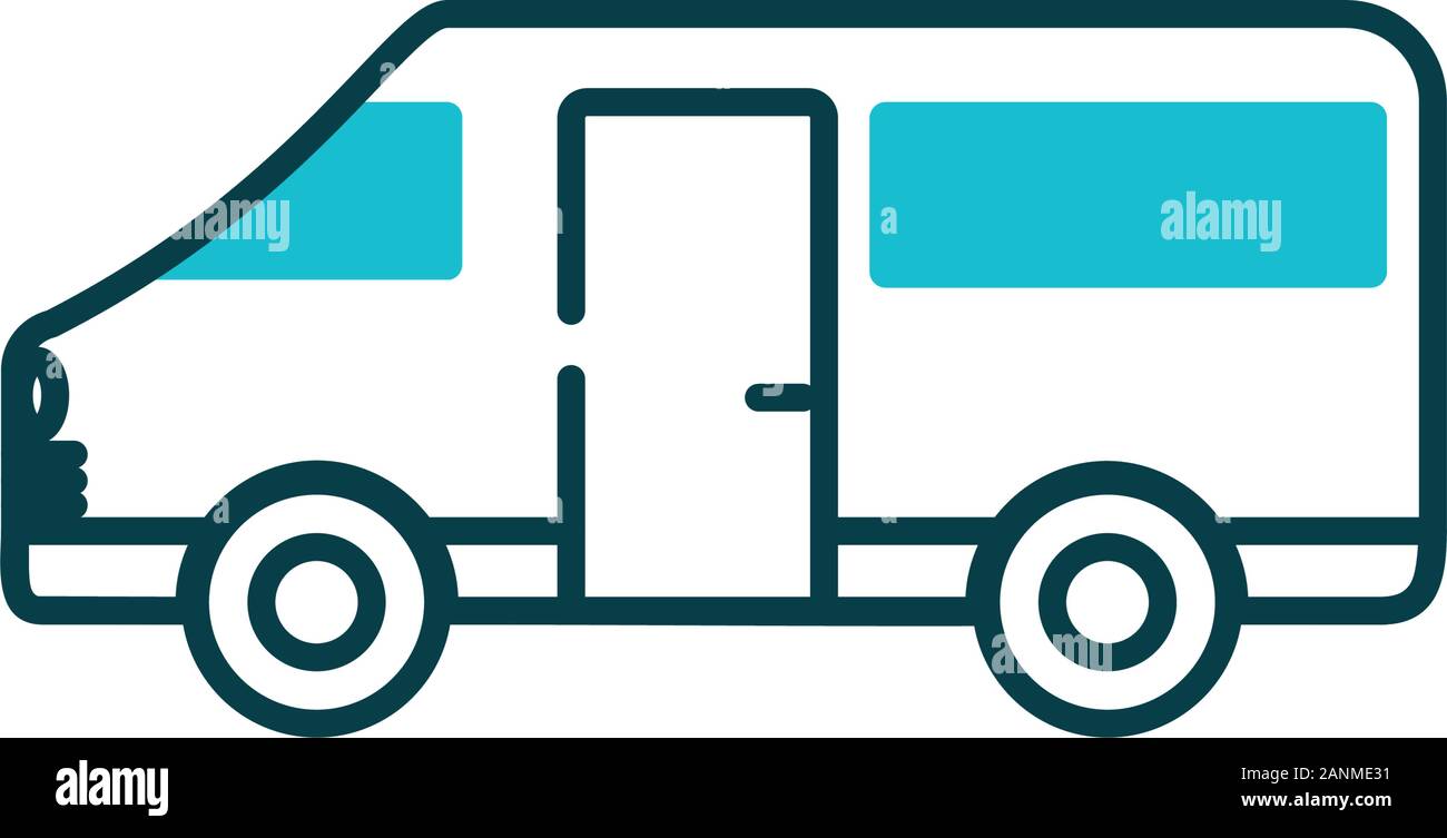 Isolated van car vehicle vector design Stock Vector Image & Art - Alamy