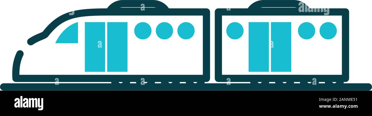 Isolated bullet train vehicle vector design Stock Vector Image & Art ...