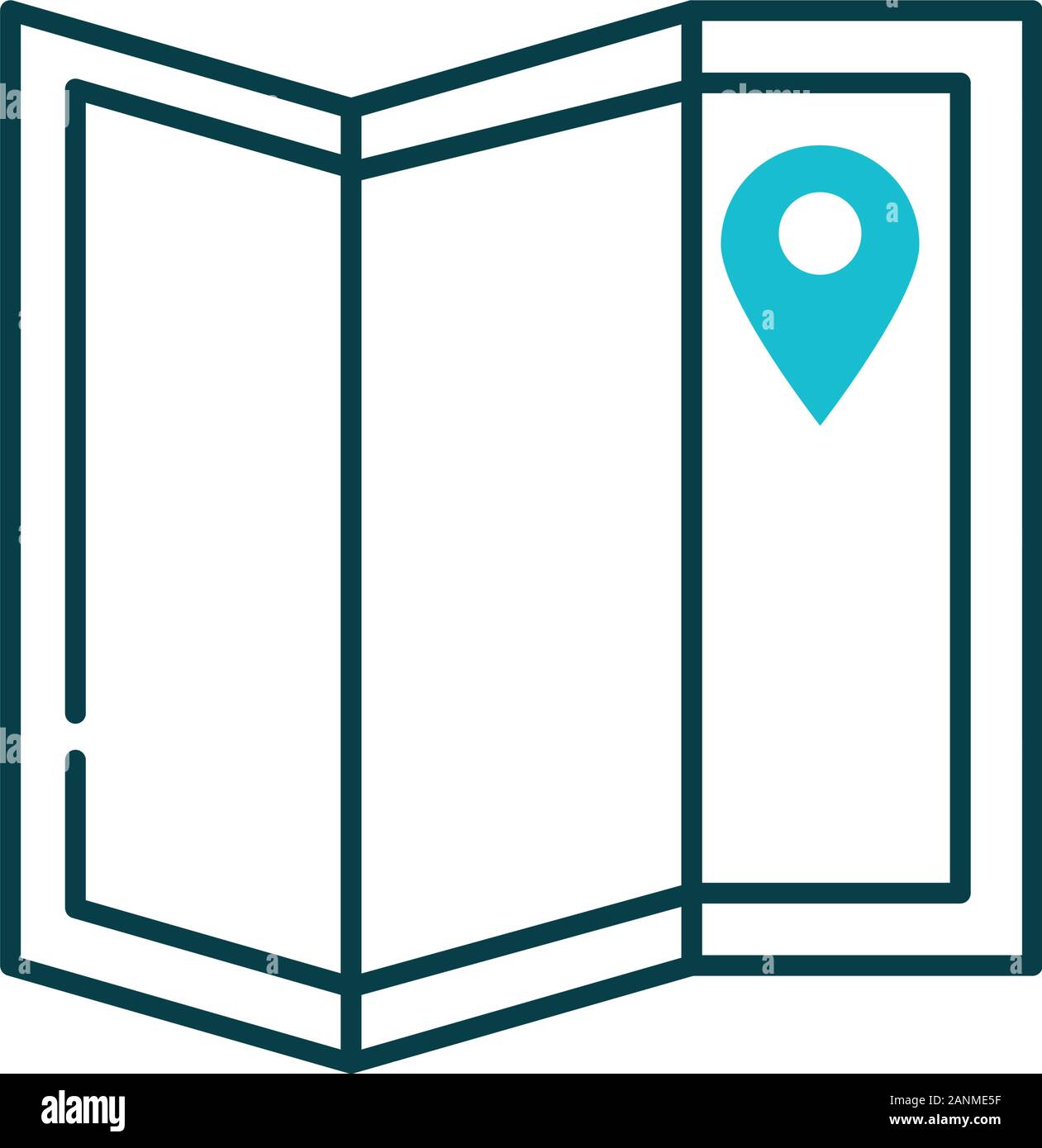 Isolated gps mark and map vector design Stock Vector Image & Art - Alamy