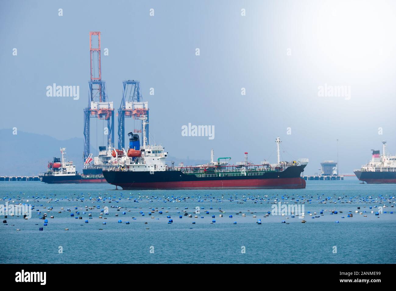 Cargo ship for international import and export Stock Photo - Alamy