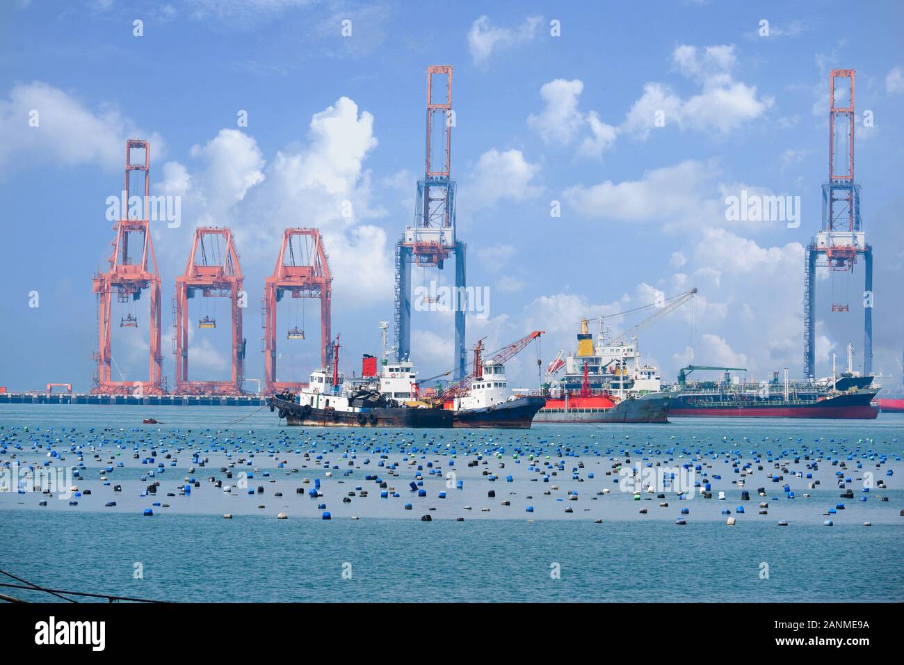 Cargo ship for international import and export Stock Photo - Alamy