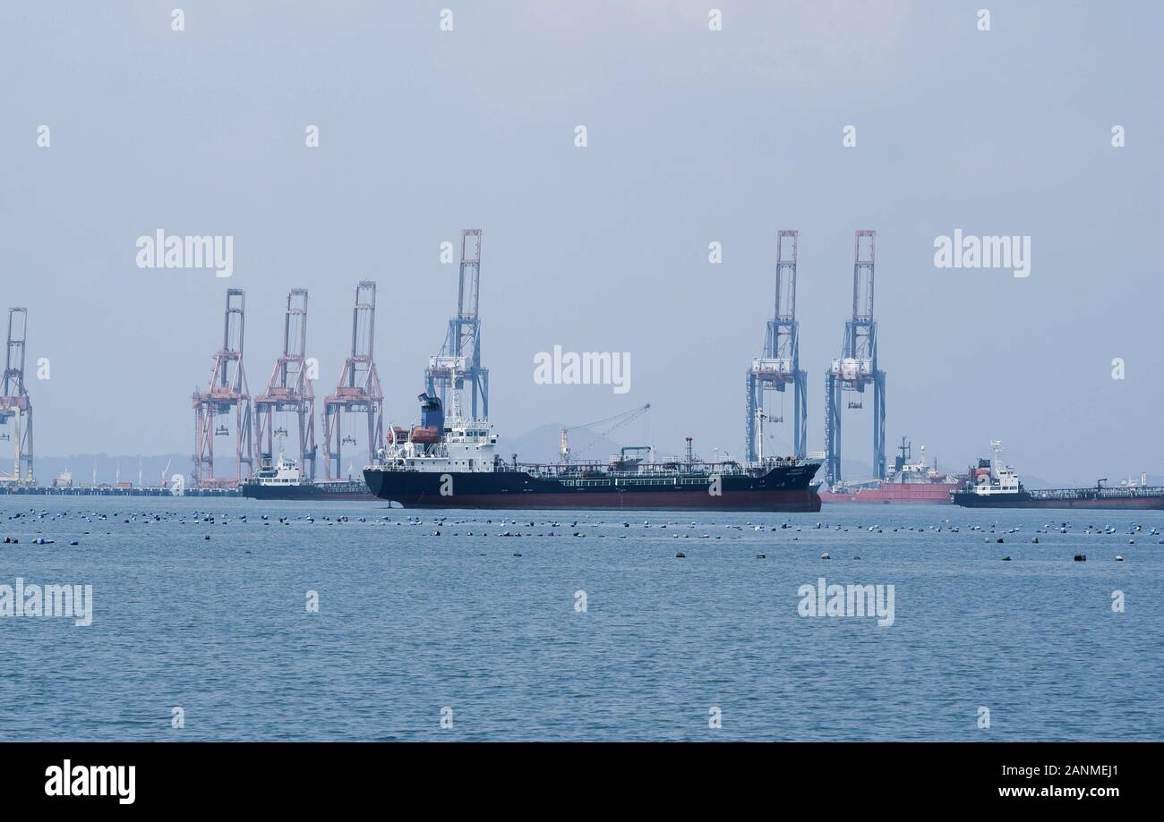 Cargo ship for international import and export Stock Photo - Alamy