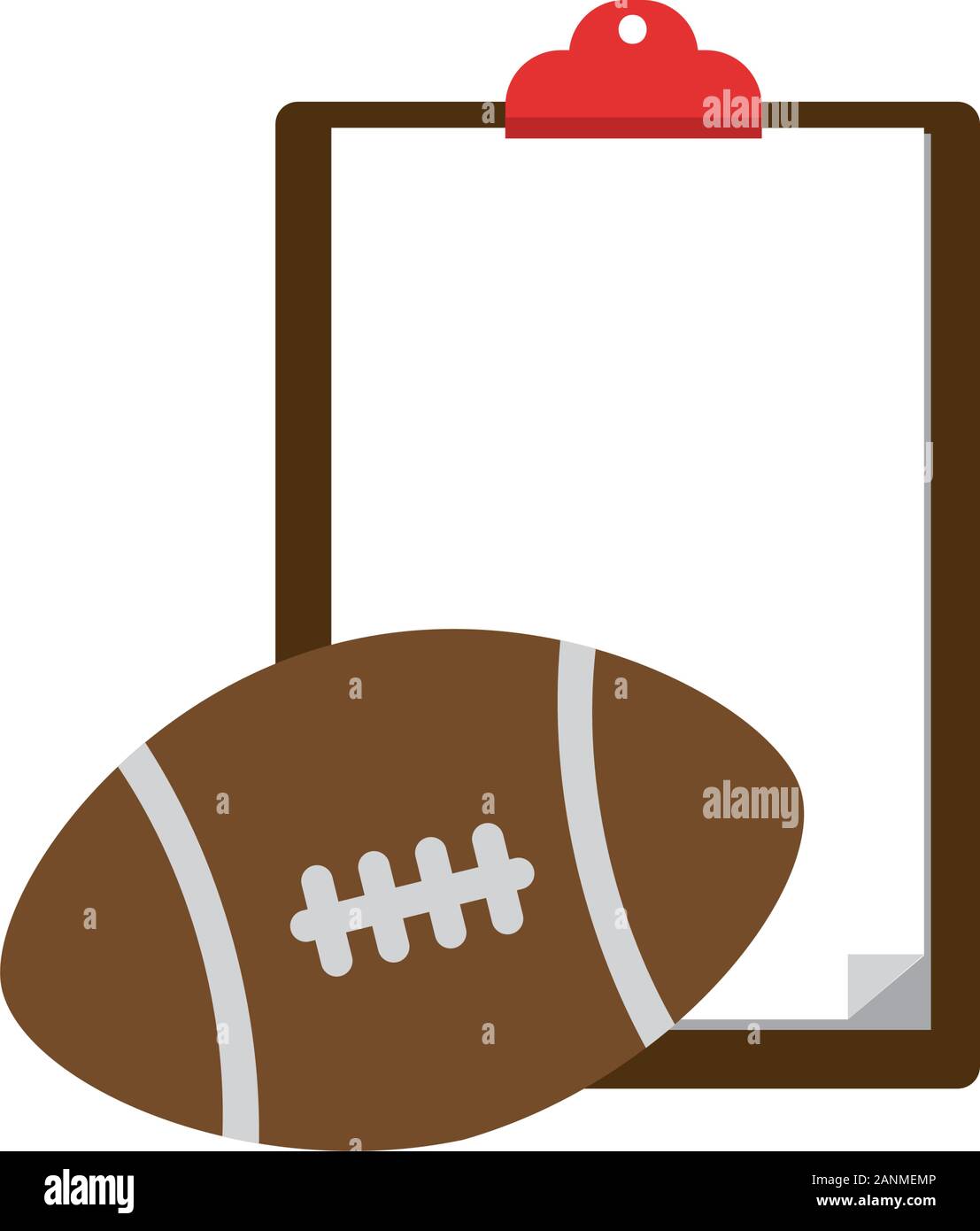 American football ball and document vector design Stock Vector Image ...