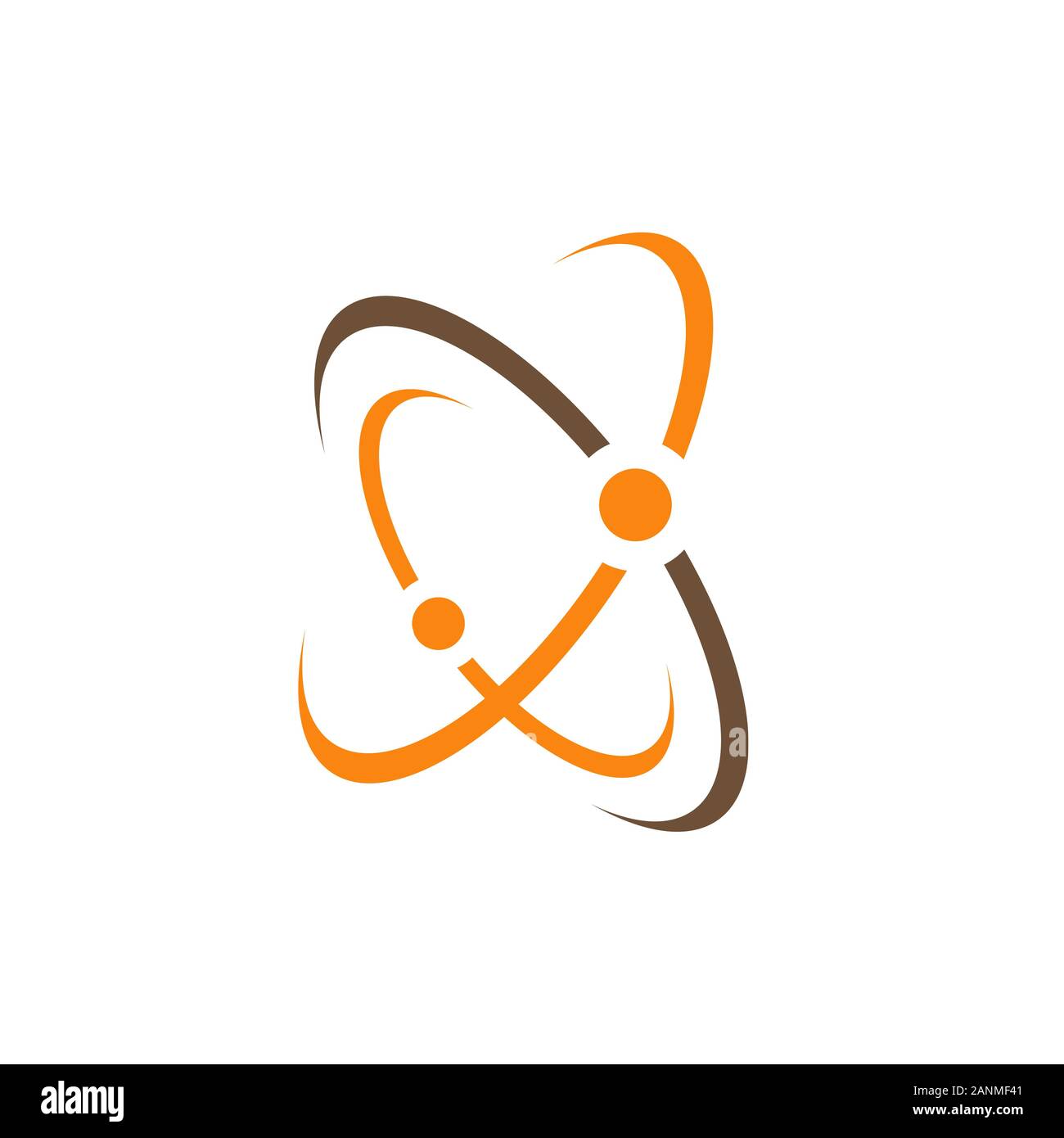 creative scientific atom symbol science logo design vector graphic ...