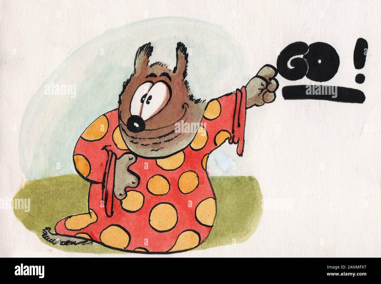 Männchen, Illustration von Peter Unger Stock Photo - Alamy