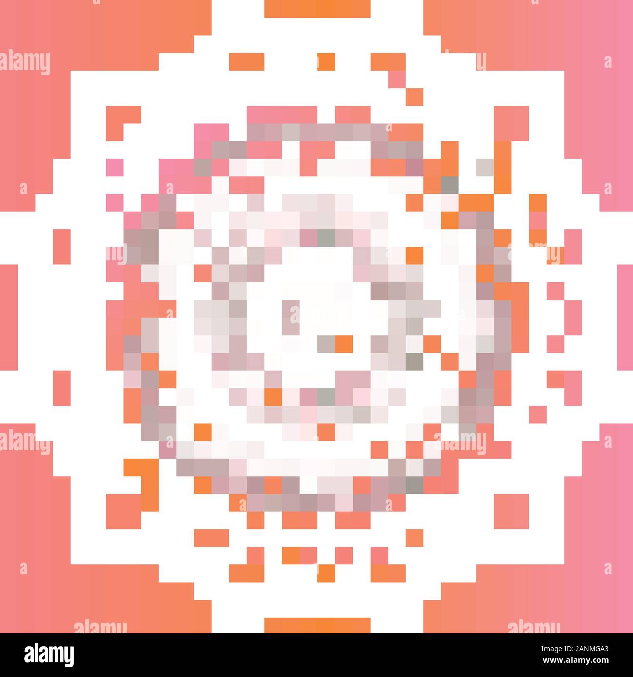Mandala patterns on orange background illustration Stock Vector Image ...