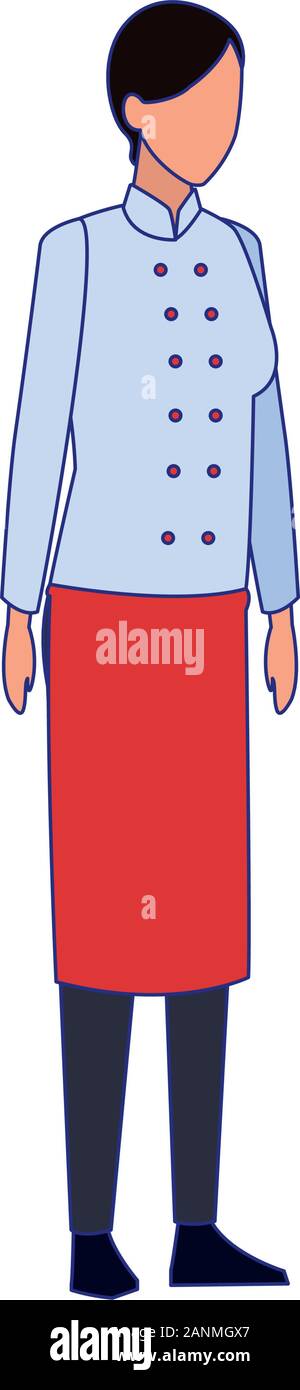 Cartoon illustration girl chef standing hi-res stock photography and ...