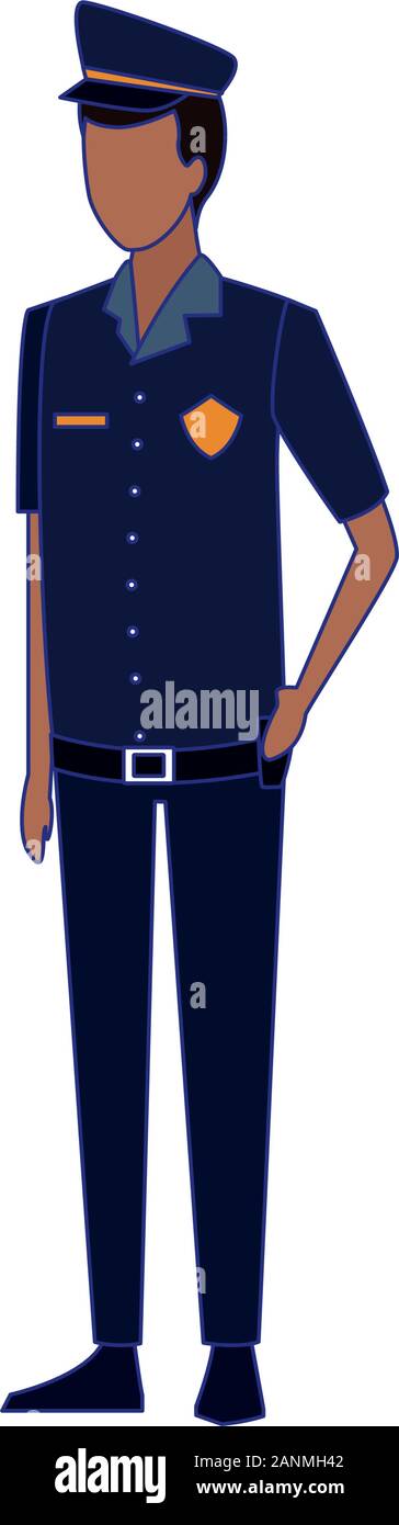 police man standing icon, colorful design Stock Vector Image & Art - Alamy