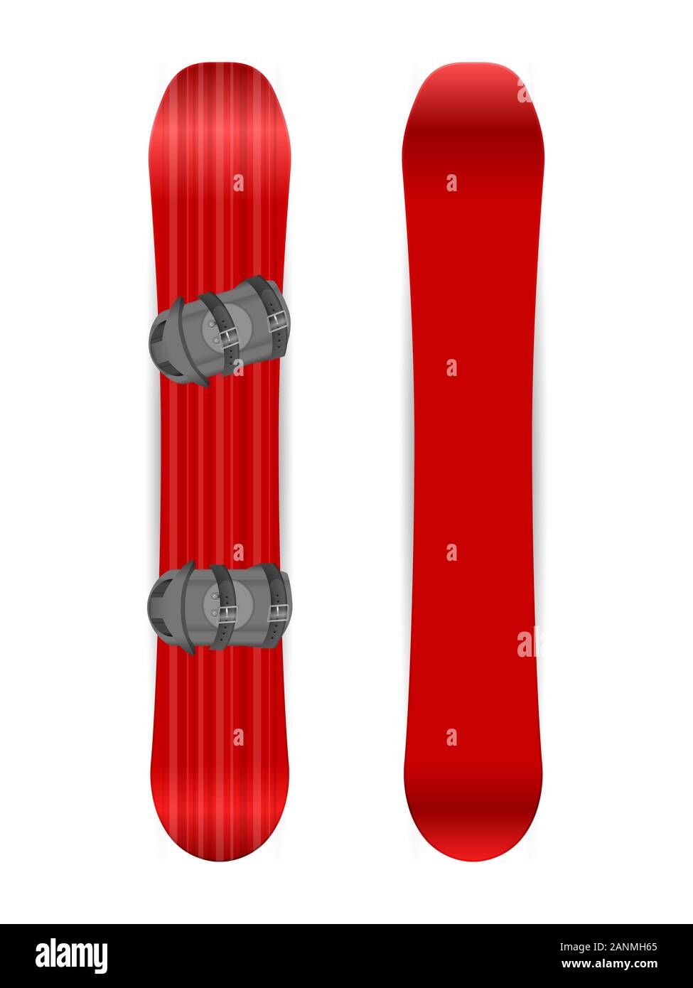 Snowboard board on a white background. Vector illustration Stock Photo ...