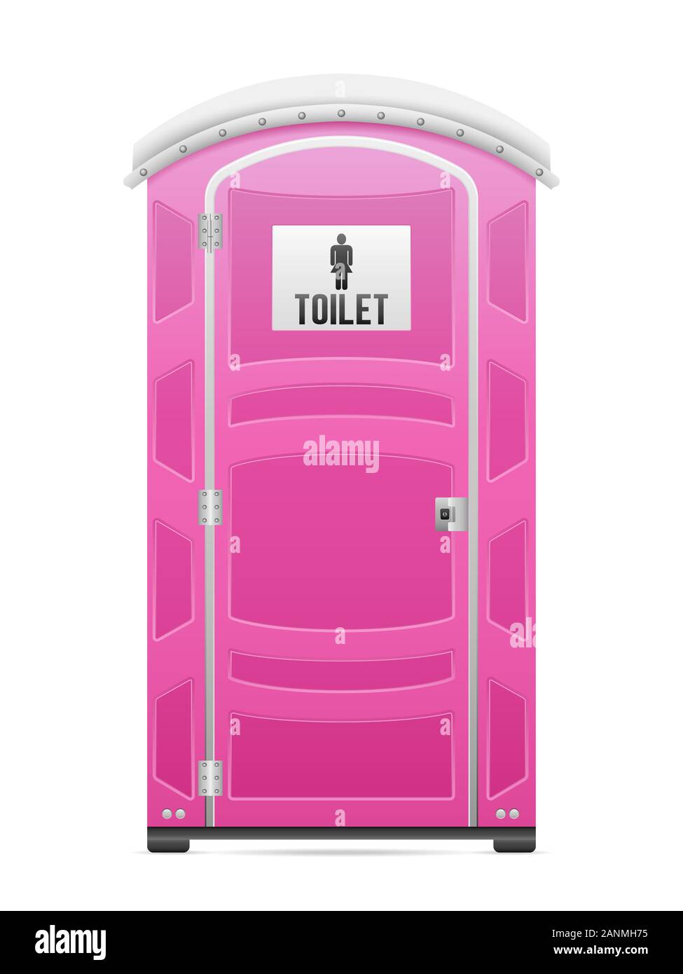 Portable restroom on a white background. Vector illustration Stock ...