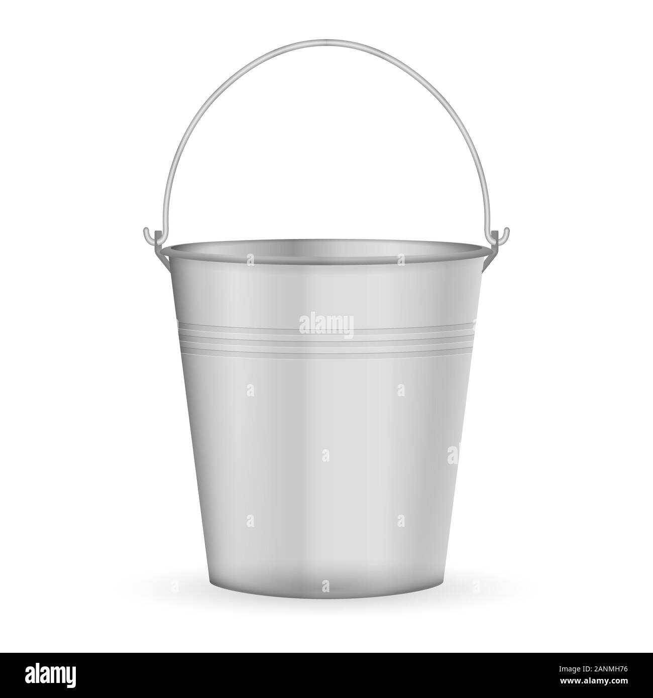 Silver bucket Black and White Stock Photos & Images - Alamy