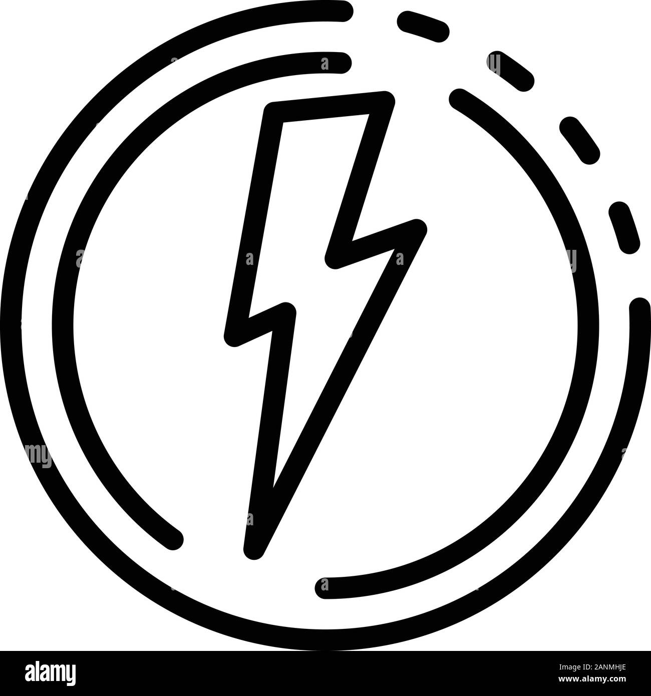 Electric energy icon, outline style Stock Vector Image & Art - Alamy