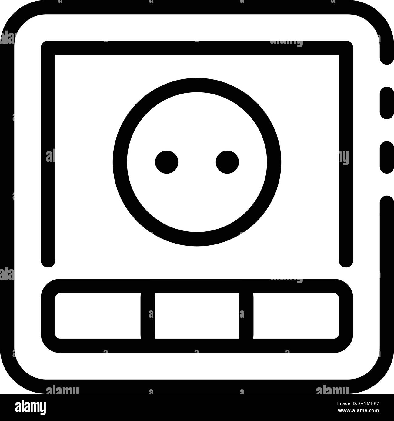 Two black power button Stock Vector Images - Alamy