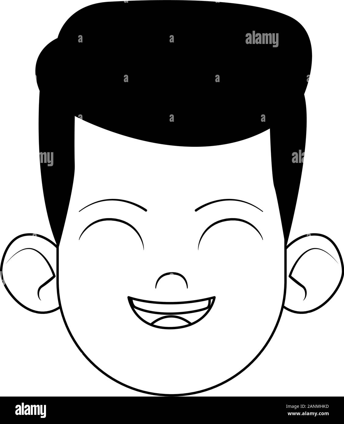 cartoon boy laughing icon, flat design Stock Vector Image & Art - Alamy