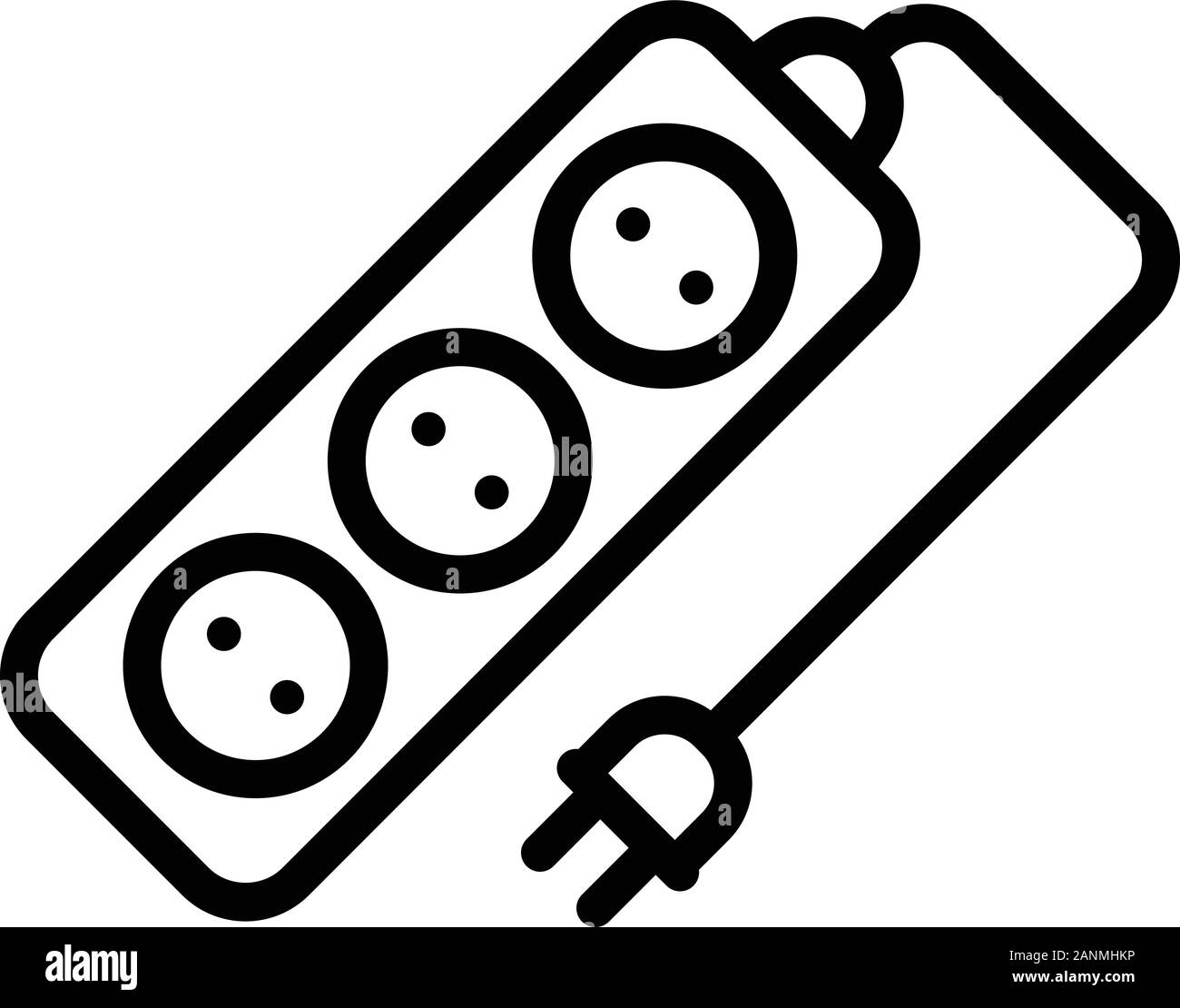 Electric extension icon, outline style Stock Vector Image & Art - Alamy
