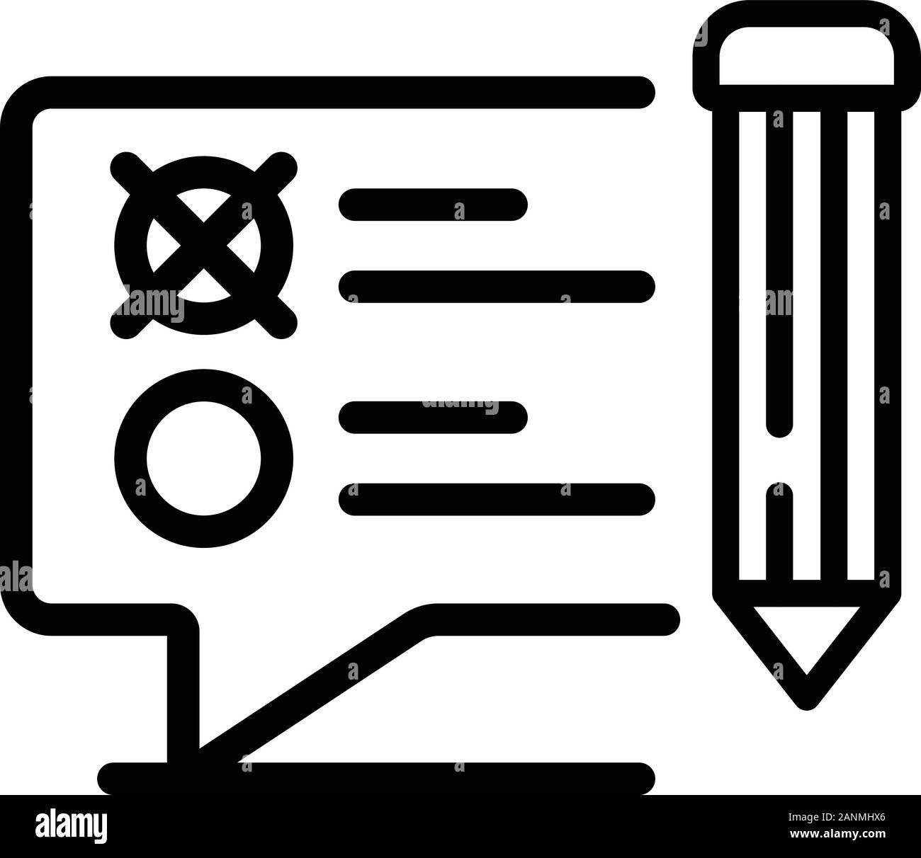 Online survey icon statistics Stock Vector Images - Alamy