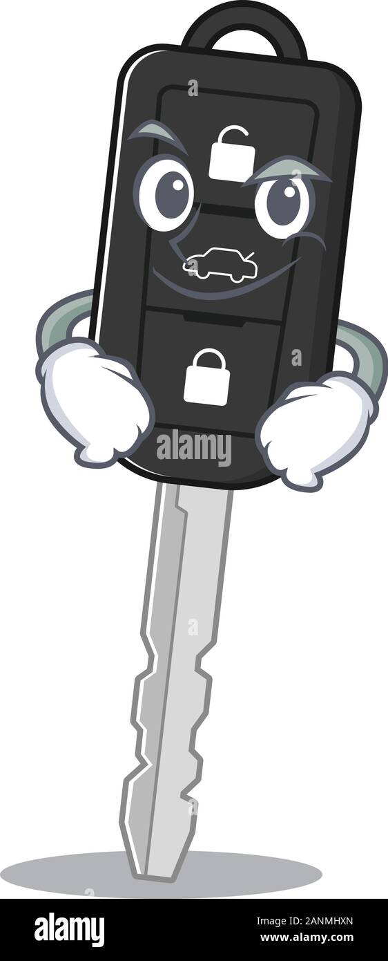 Cool car key mascot character with Smirking face Stock Vector Image ...