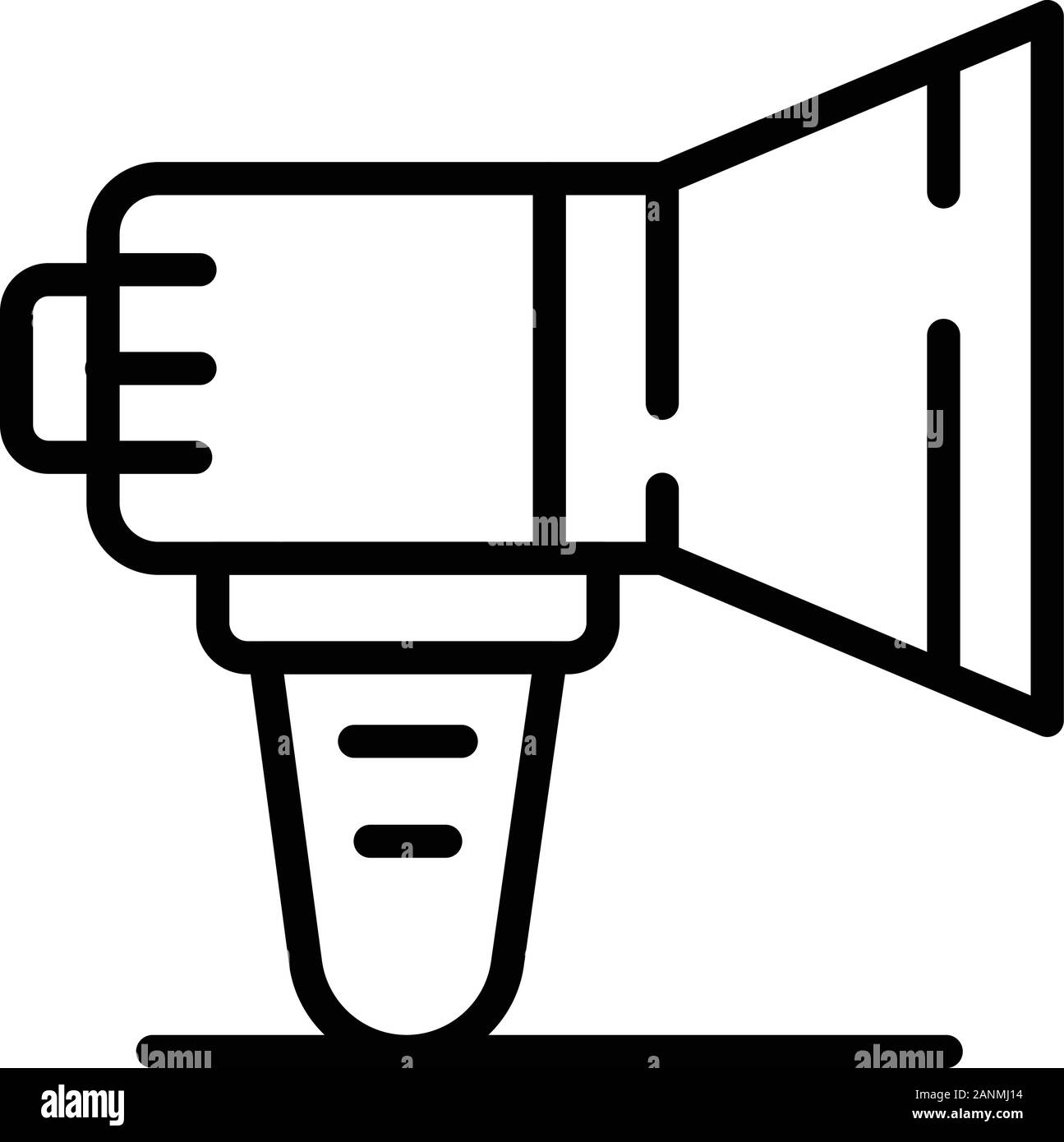 Megaphone icon, outline style Stock Vector Image & Art - Alamy