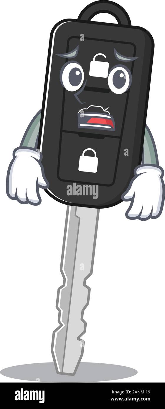 A picture of car key showing afraid look face Stock Vector Image & Art ...