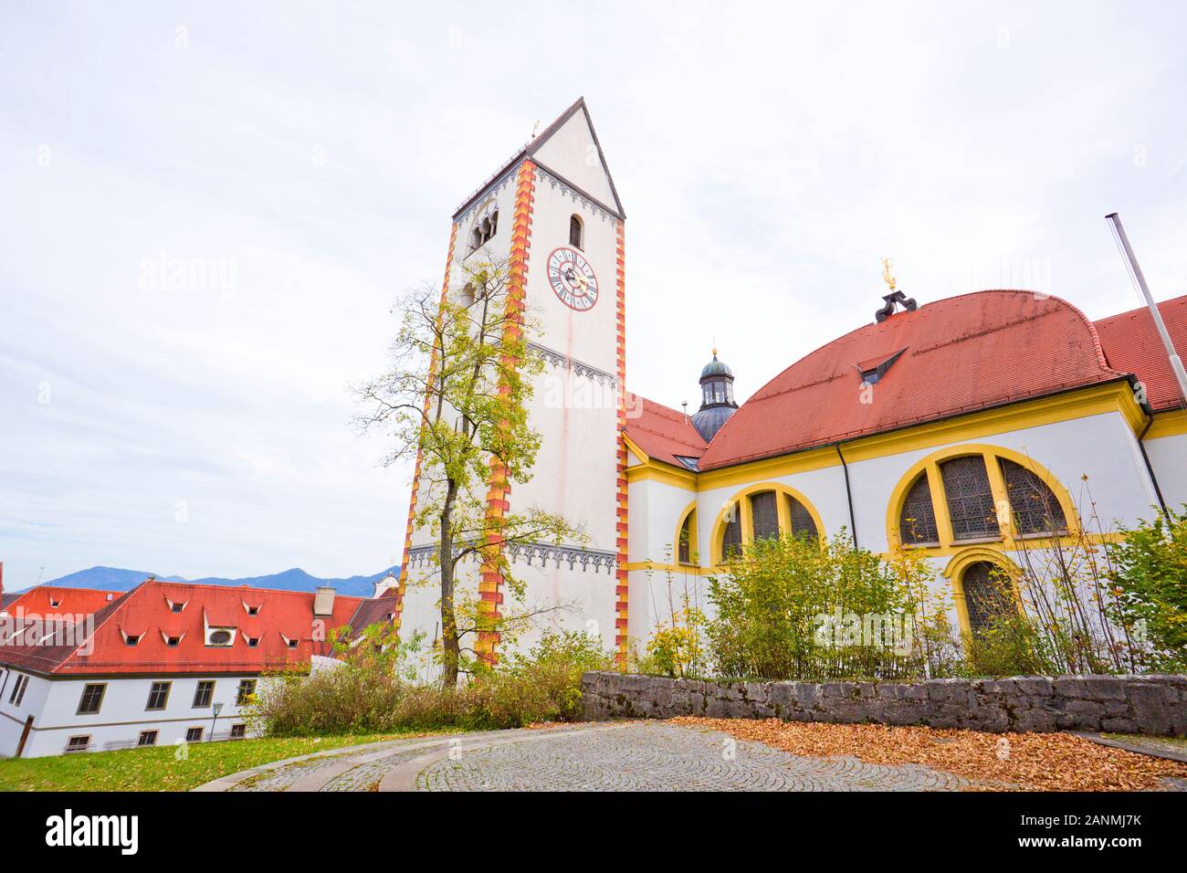 Hohes Schloss Fussen or Gothic High Castle of the Bishops panoramic ...