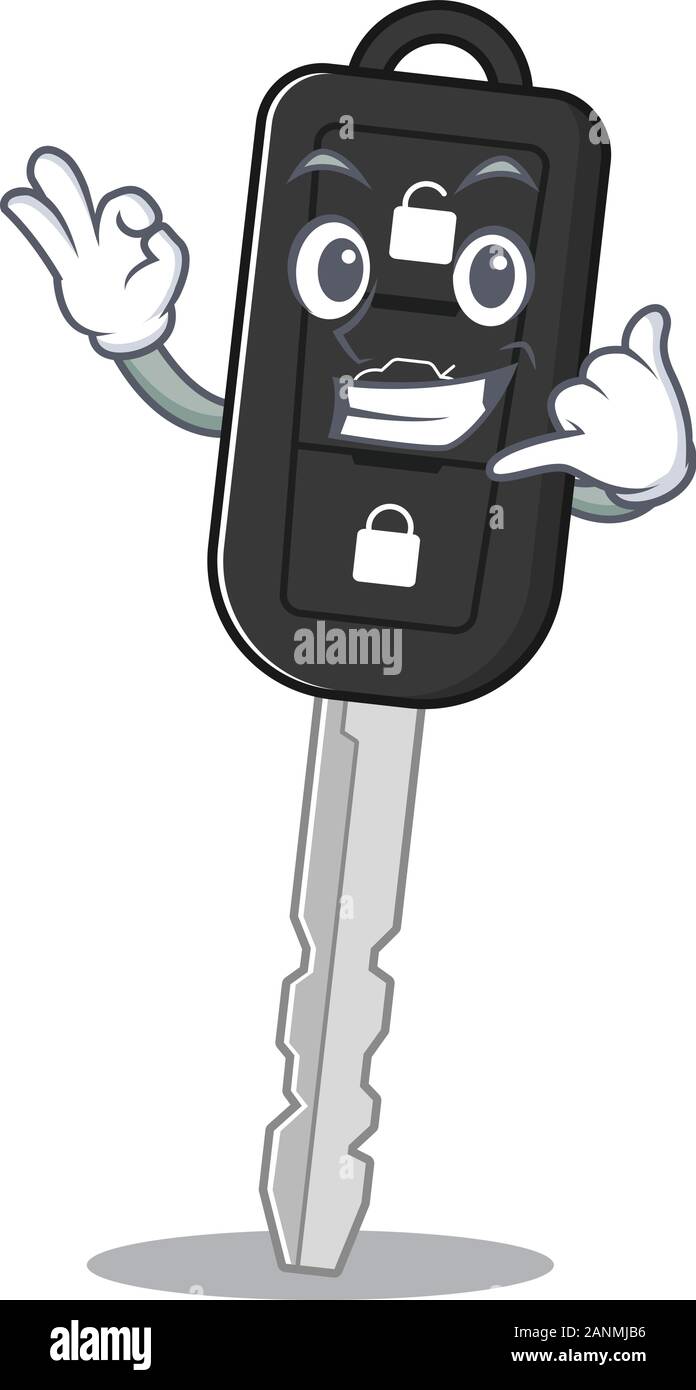 Call me funny car key mascot picture style Stock Vector Image & Art - Alamy