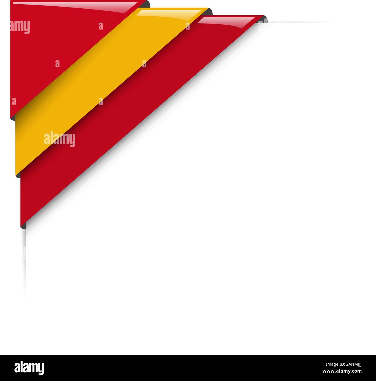 Corner Spanish. Vector label with flag Stock Vector Image & Art - Alamy