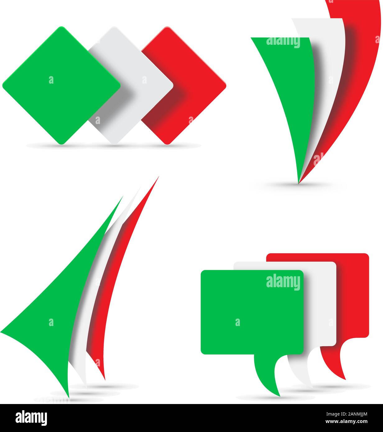 Vector signs Italian flags Stock Vector Image & Art - Alamy