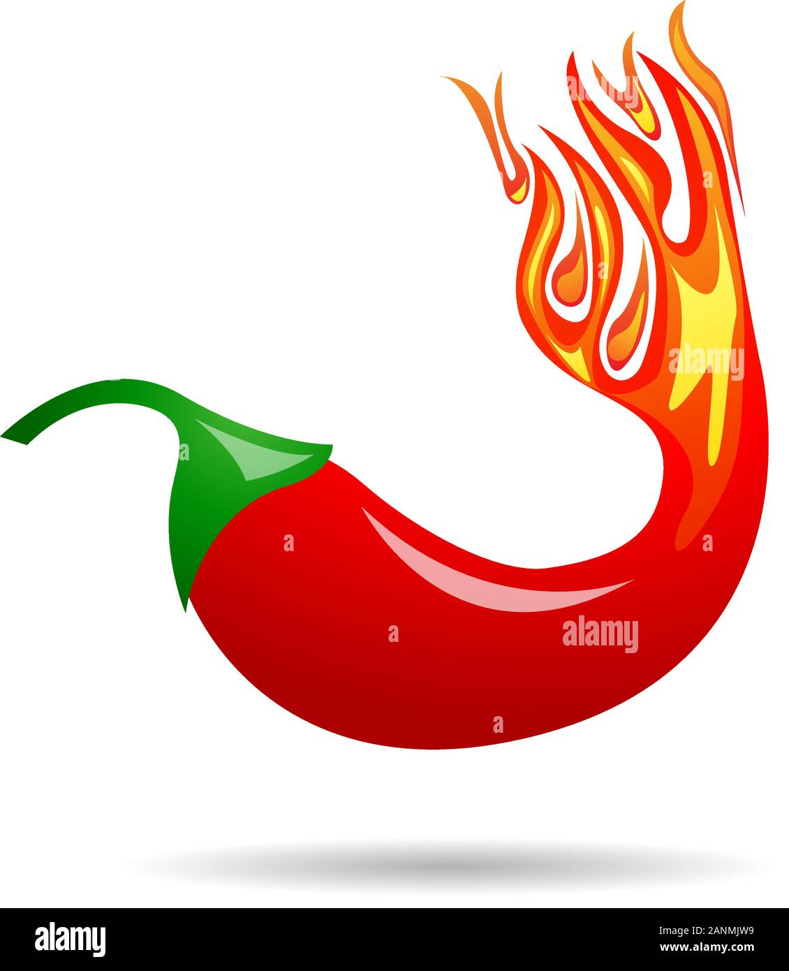 Pepper cayenne fire sign Stock Vector Images - Alamy