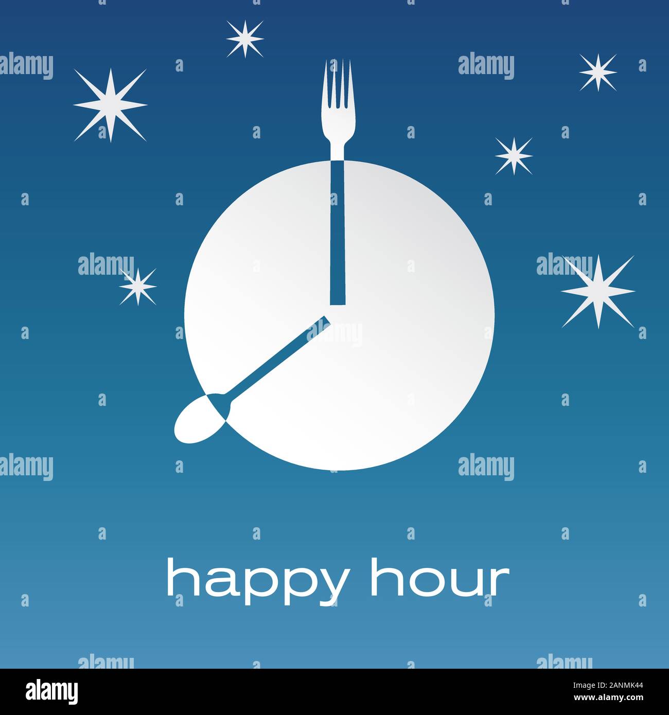 Vector sign Happy hour, restaurant Stock Vector Image & Art - Alamy