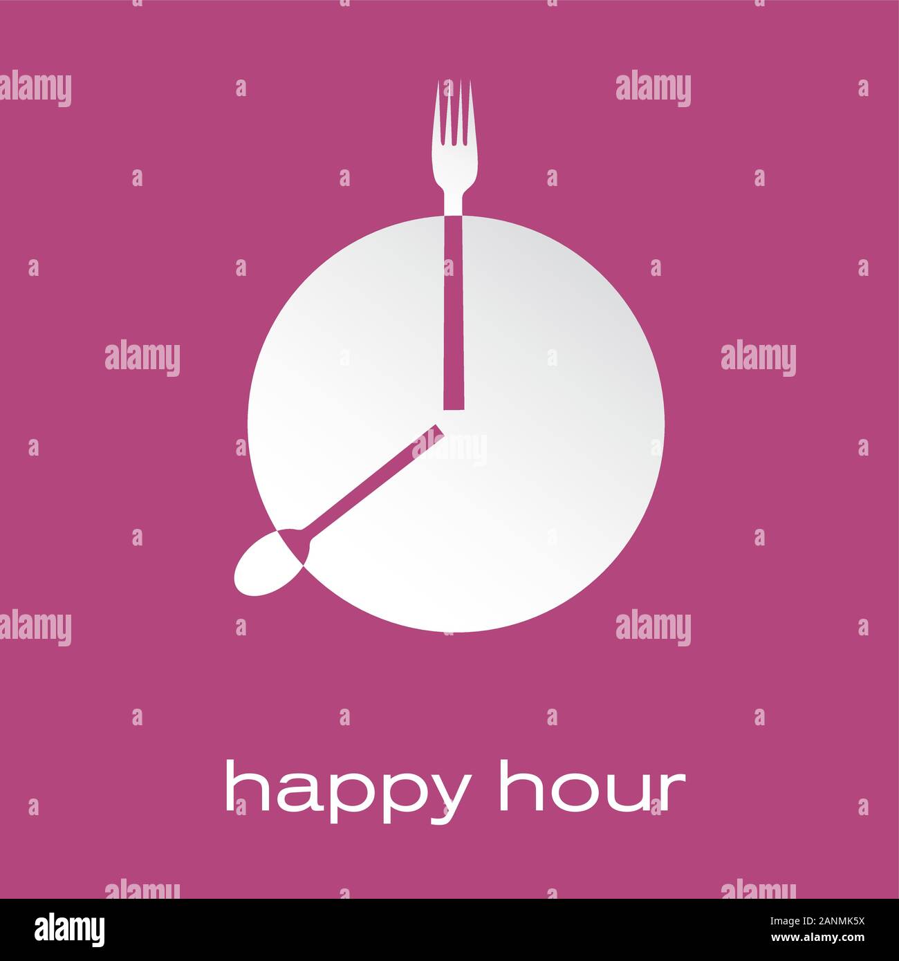 Vector sign Happy hour, restaurant Stock Vector Image & Art - Alamy