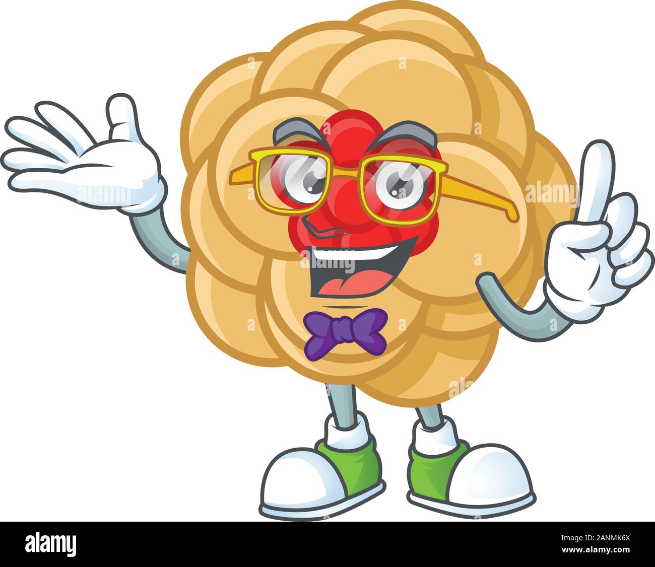 cartoon character of Geek chinese gold flower design Stock Vector Image ...