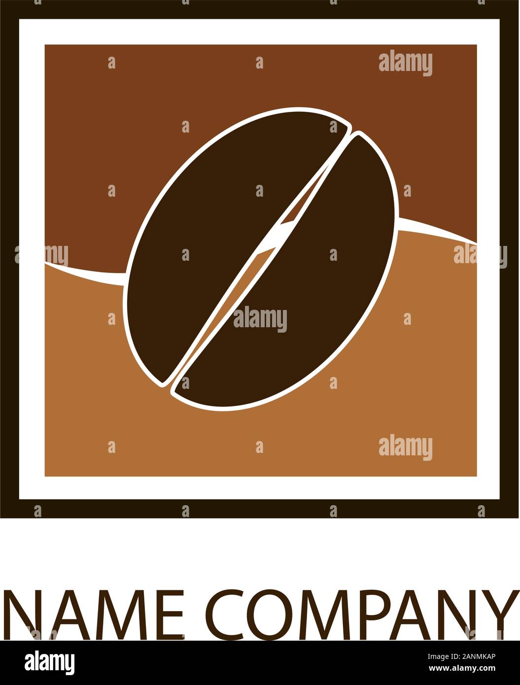 Vector sign coffee bean Stock Vector Image & Art - Alamy