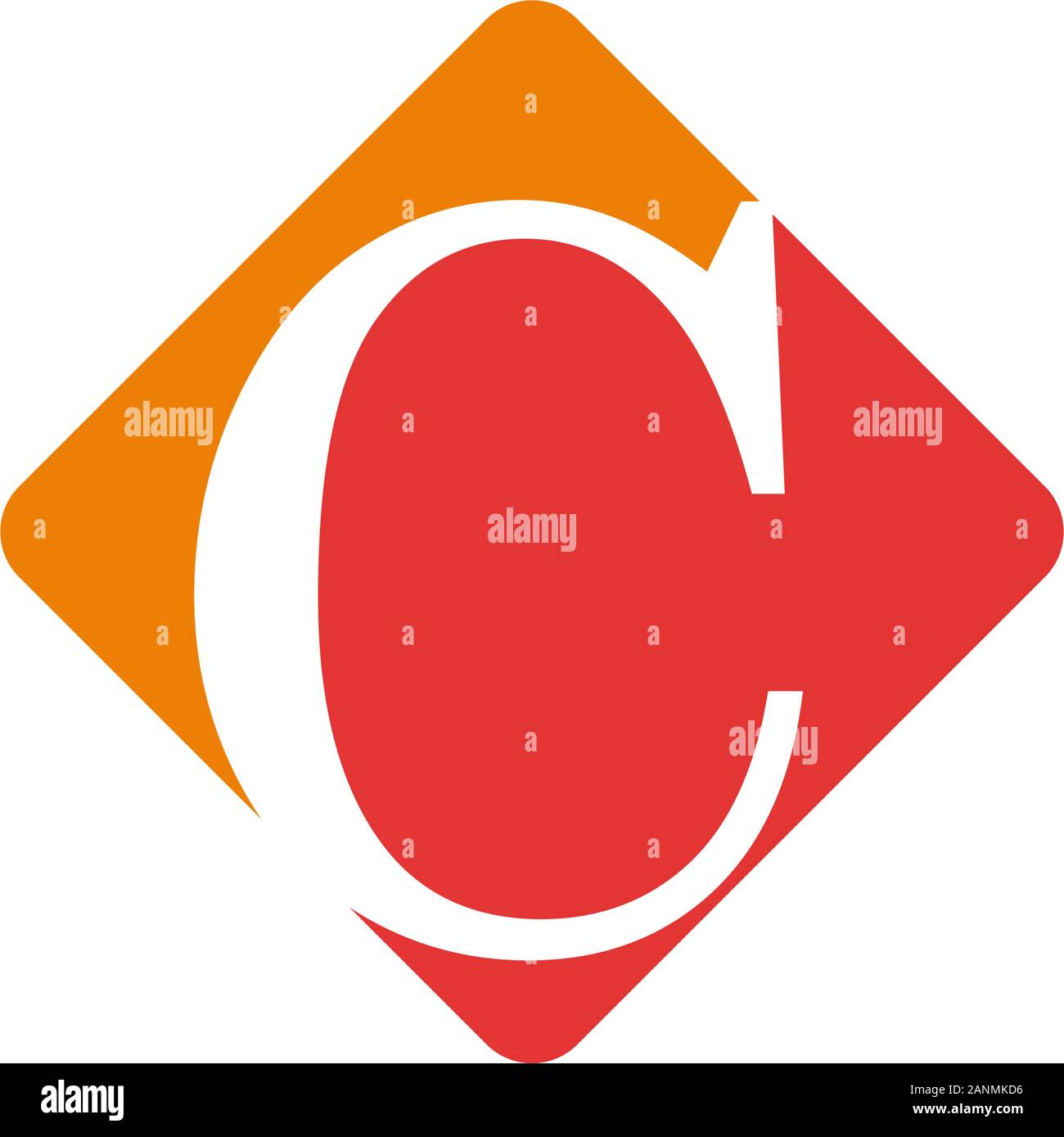 Vector color sign initial letter C Stock Vector Image & Art - Alamy