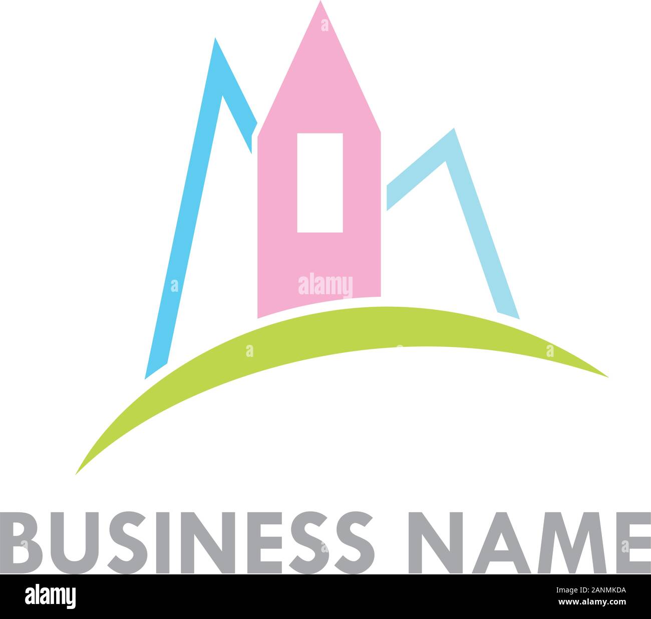 Winter holidays landscape vector Cut Out Stock Images & Pictures - Alamy