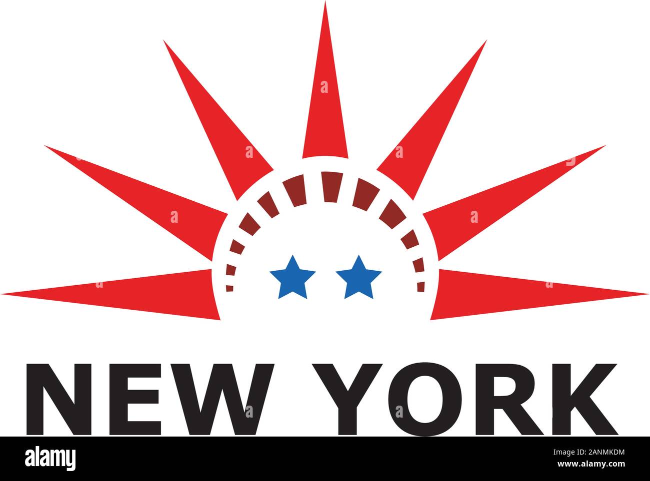 Modern vector sign New York Stock Vector Image & Art - Alamy