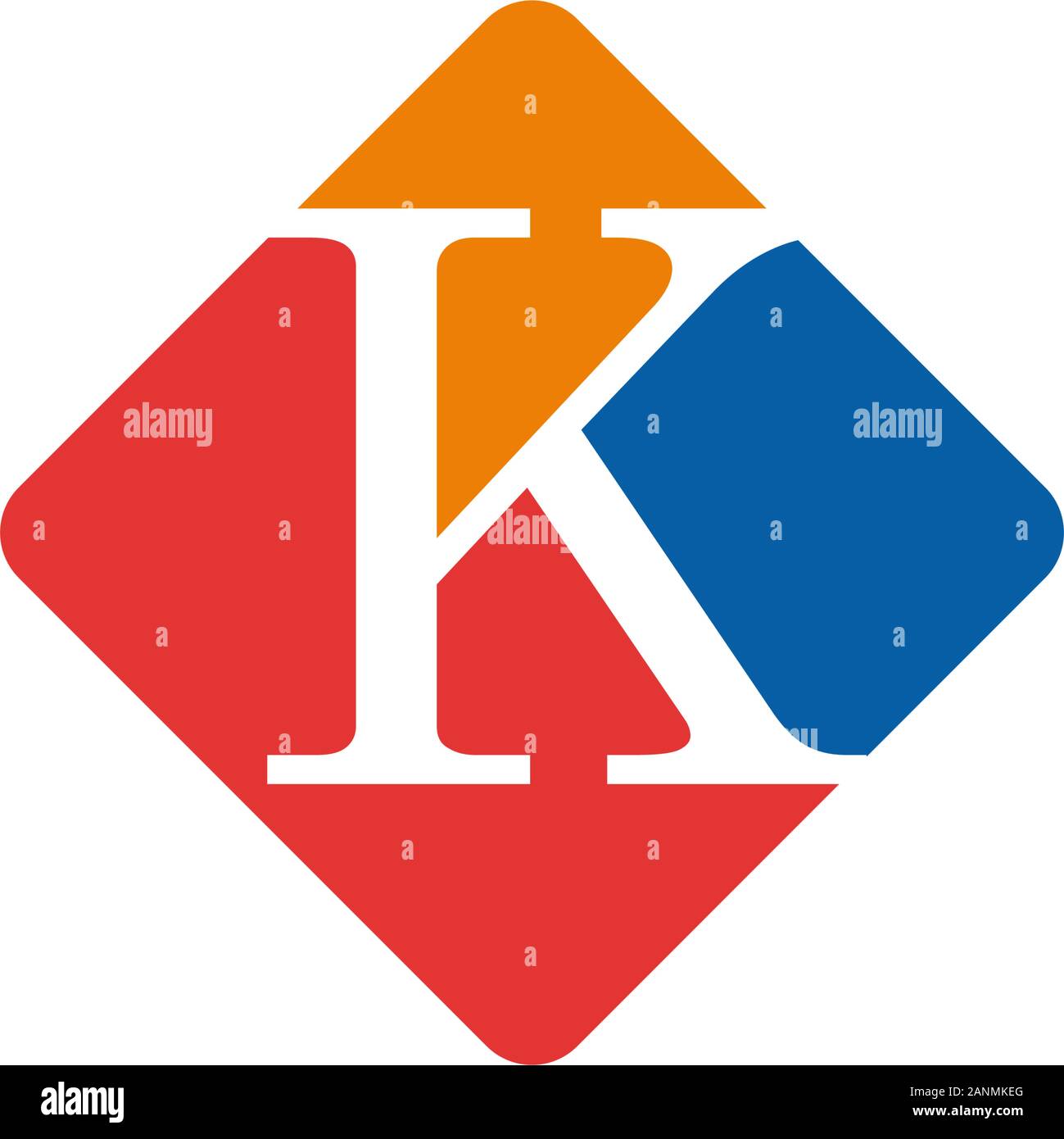 Vector color sign initial letter K Stock Vector Image & Art - Alamy