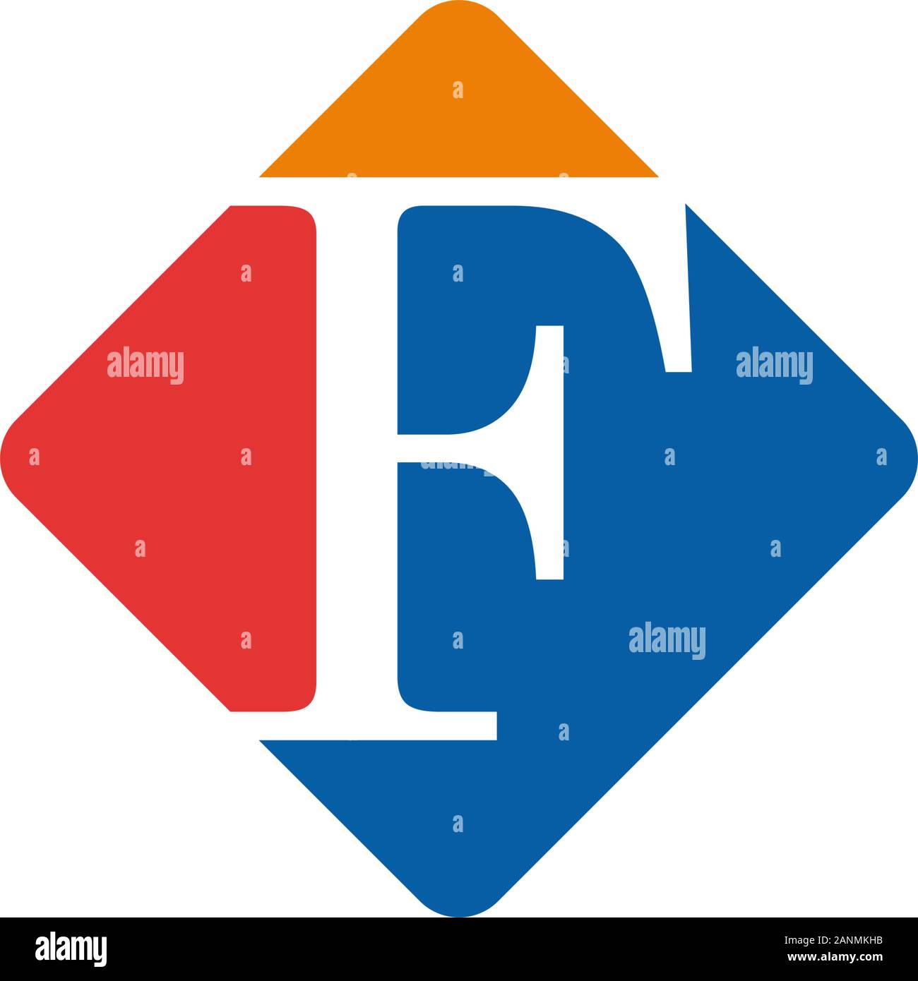 Vector color sign initial letter F Stock Vector Image & Art - Alamy