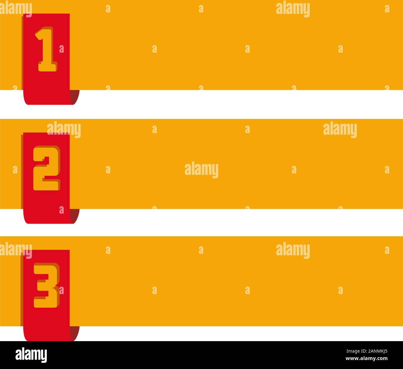 Vector faq labels, three options with numbers Stock Vector Image & Art ...