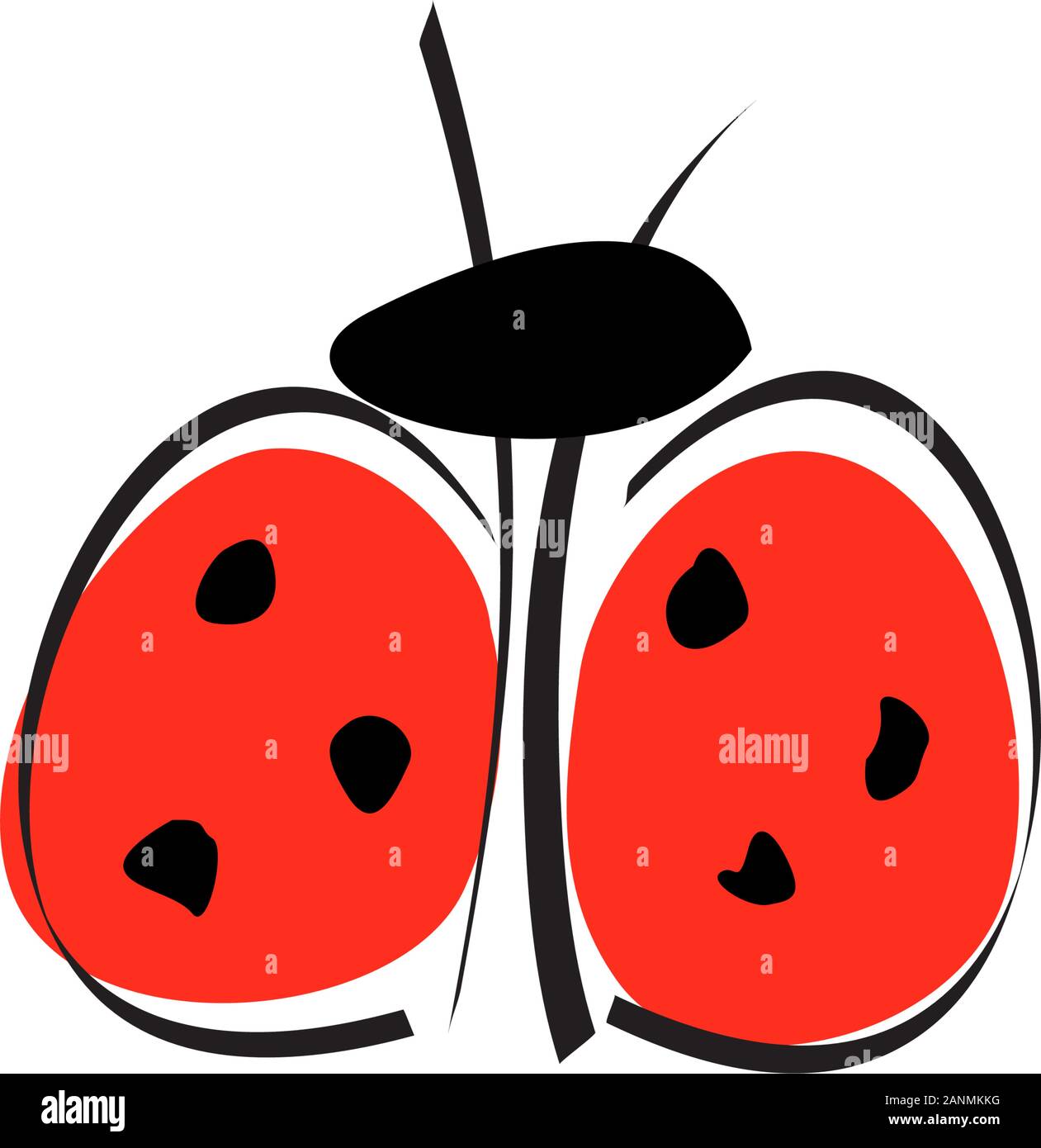 Vector sign abstract ladybug Stock Vector Image & Art - Alamy
