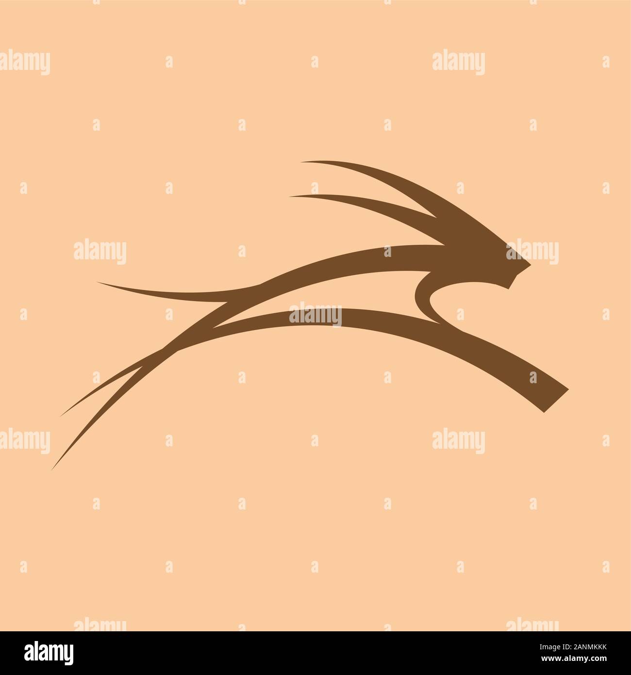vector sign gazelle in Africa Stock Vector Image & Art - Alamy